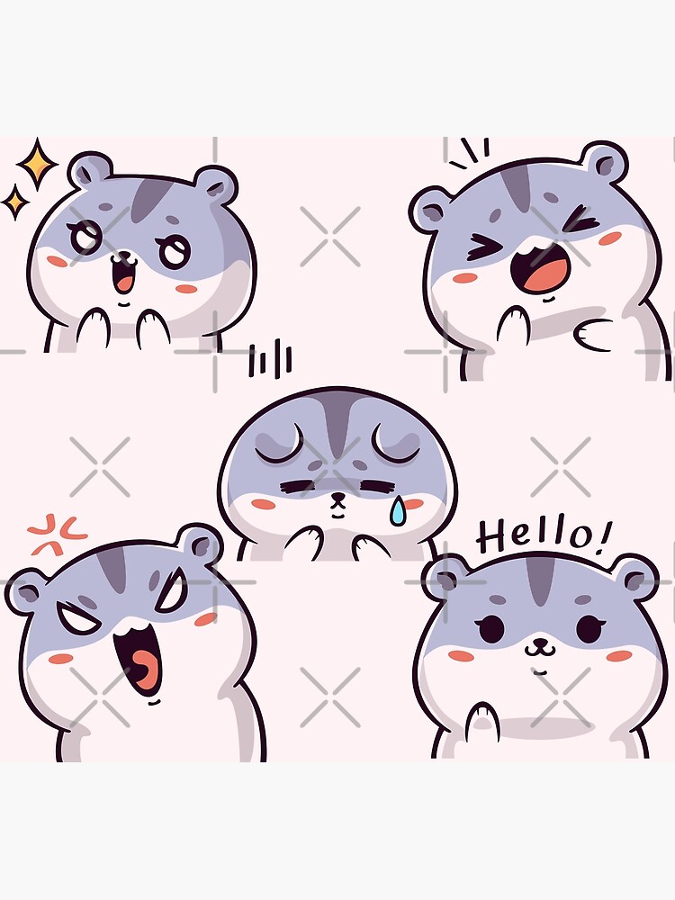 "Cute Chibi cat" Poster for Sale by Hapily | Redbubble