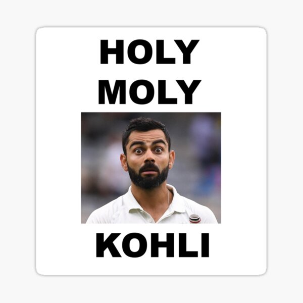 "Heilige Moly Kohli " Sticker by MoodCatzz | Redbubble