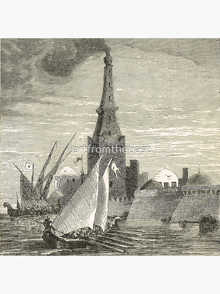 "Pharos (lighthouse) of Alexandria Egypt" Art Print by artfromthepast ...
