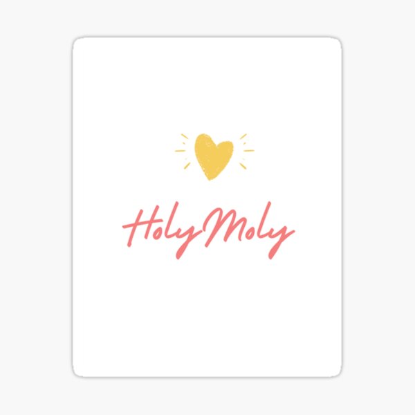 "Heiliger Moly " Sticker for Sale by MoodCatzz | Redbubble