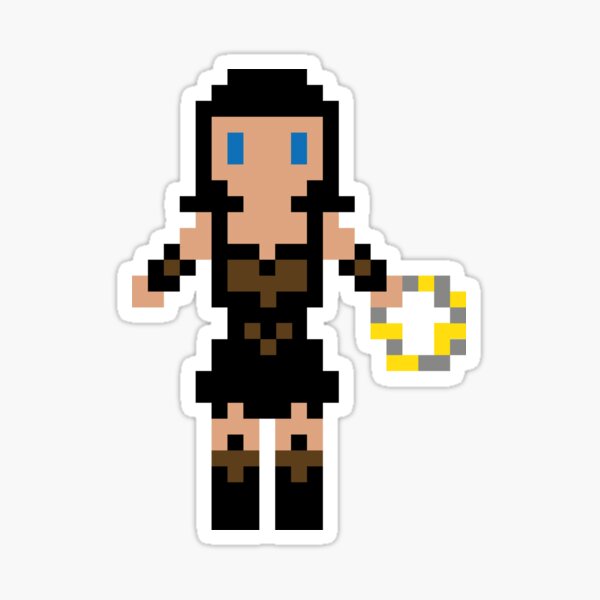 "Xena Warrior Princess Pixel" Sticker for Sale by lezcopines | Redbubble