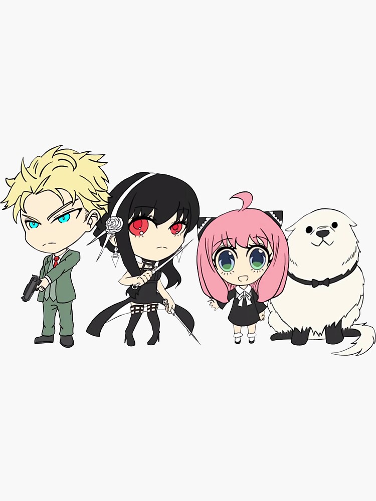 "Spy x family chipi" Sticker by JobyeBee | Redbubble