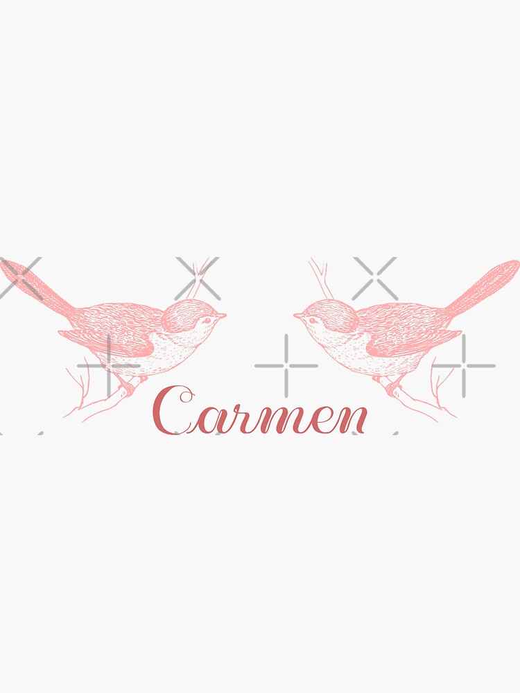 "Carmen" Sticker by vintage-sigh | Redbubble