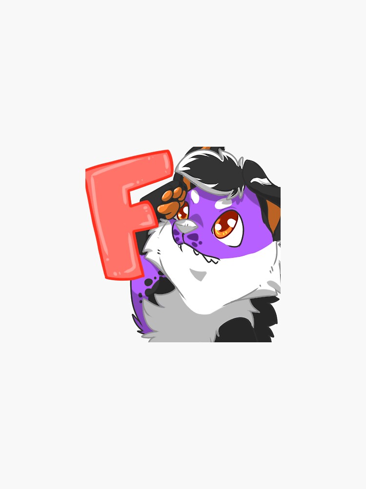 "F In Chat" Sticker for Sale by MonsterMutt | Redbubble