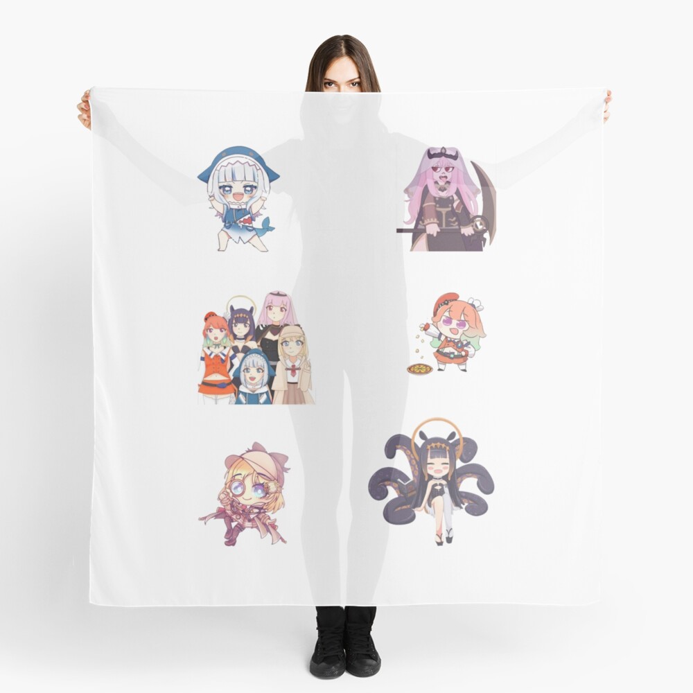 Pañuelo «HoloMyth Mascots pack - Hololive, Top peeker sticker set ...