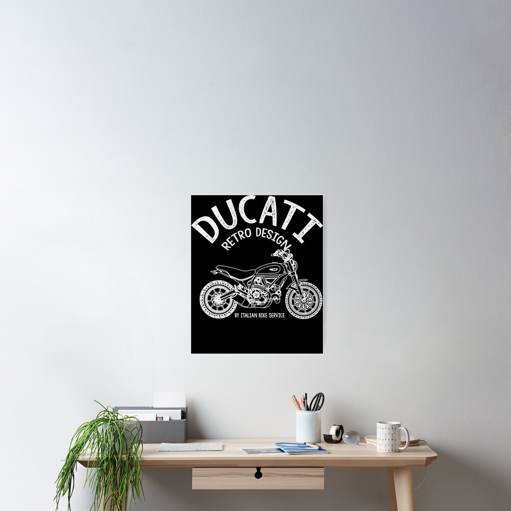 "Ducati Scrambler retro design " Poster for Sale by NajmoHagebuschw ...