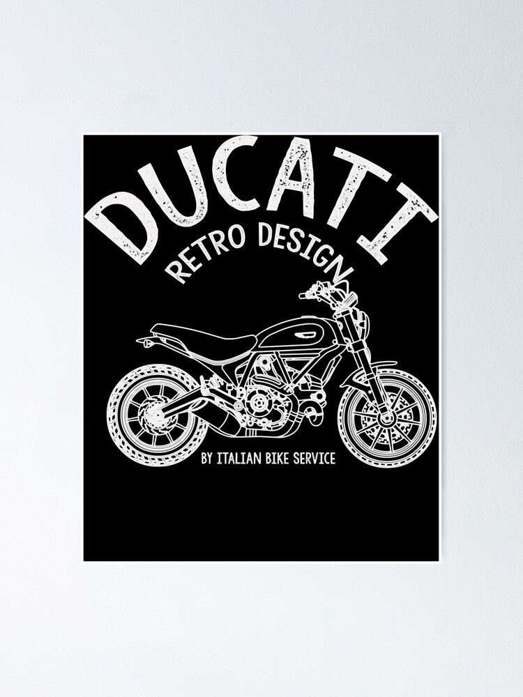 "Ducati Scrambler retro design " Poster for Sale by NajmoHagebuschw ...