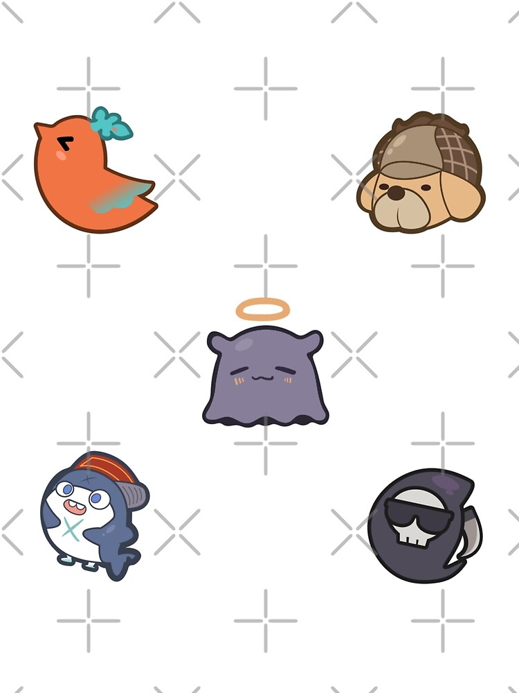 Pañuelo «HoloMyth Mascots pack - Hololive, Top peeker sticker set ...