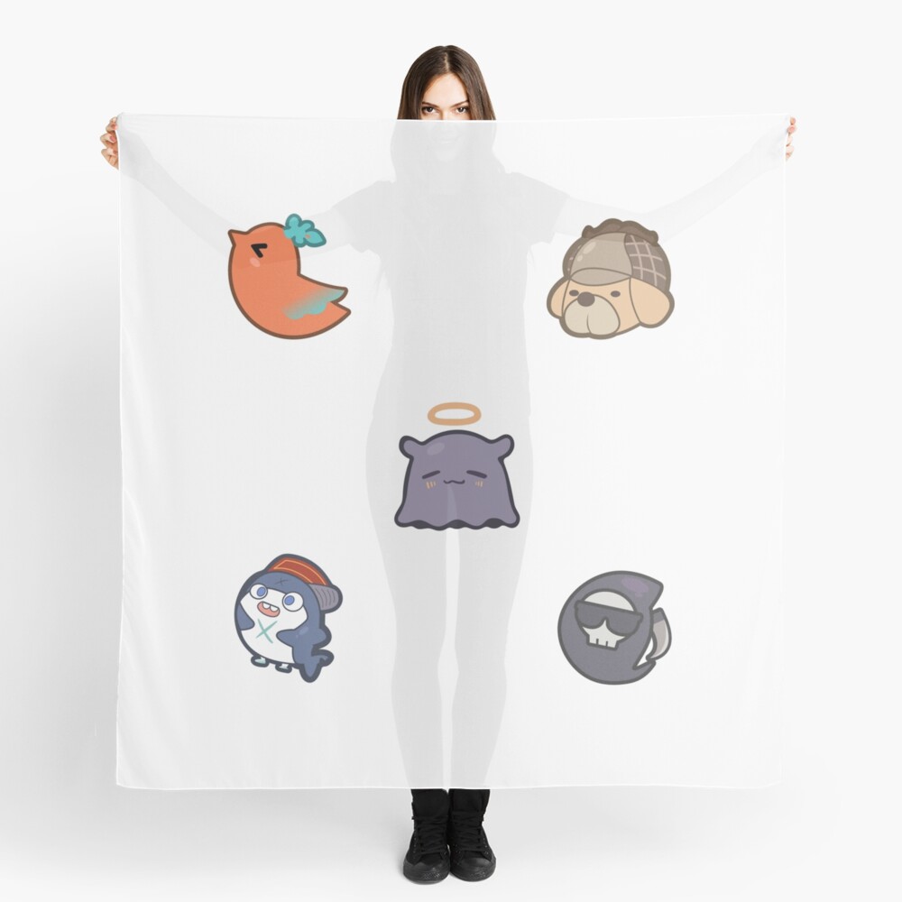 Pañuelo «HoloMyth Mascots pack - Hololive, Top peeker sticker set ...