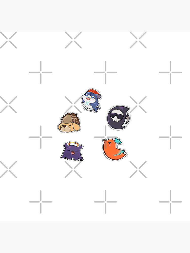 Chapa «HoloMyth Mascots pack - Hololive, Top peeker sticker set Vtuber ...