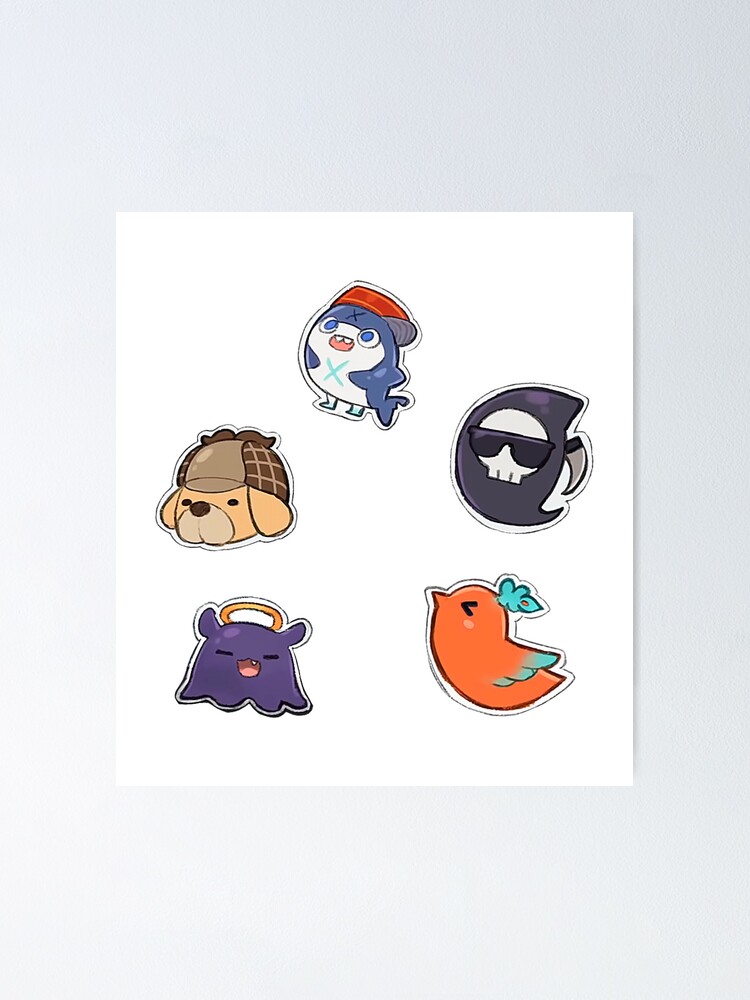 "HoloMyth Mascots pack - Hololive ,Top peeker sticker set Vtuber ...