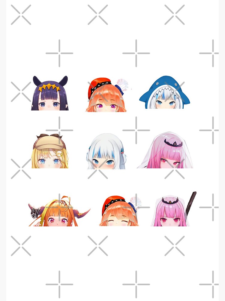 Cuaderno de espiral «HoloMyth Mascots pack - Hololive, Top peeker ...