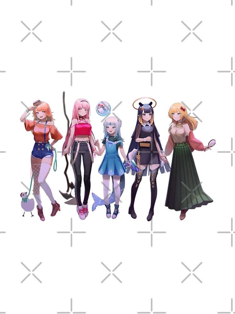 Pañuelo «HoloMyth Mascots pack - Hololive, Top peeker sticker set ...