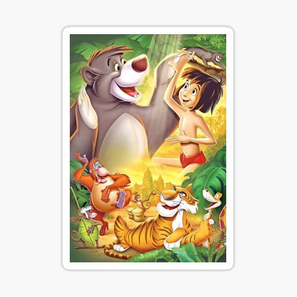 "jungle book Poster" Sticker by terrancemart | Redbubble
