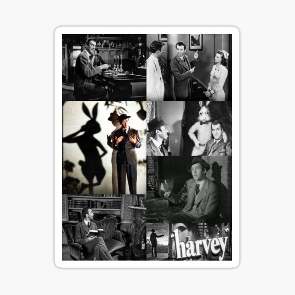 "Harvey Collage 1950" Sticker for Sale by SquirrelPants87 | Redbubble