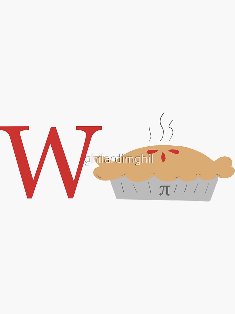 "Worcester Polytechnic Institute WPI Pi Pie" Sticker by ghilardimghil ...