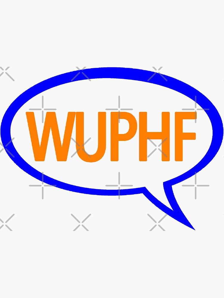 "WUPHF - The Office " Sticker by decentart | Redbubble
