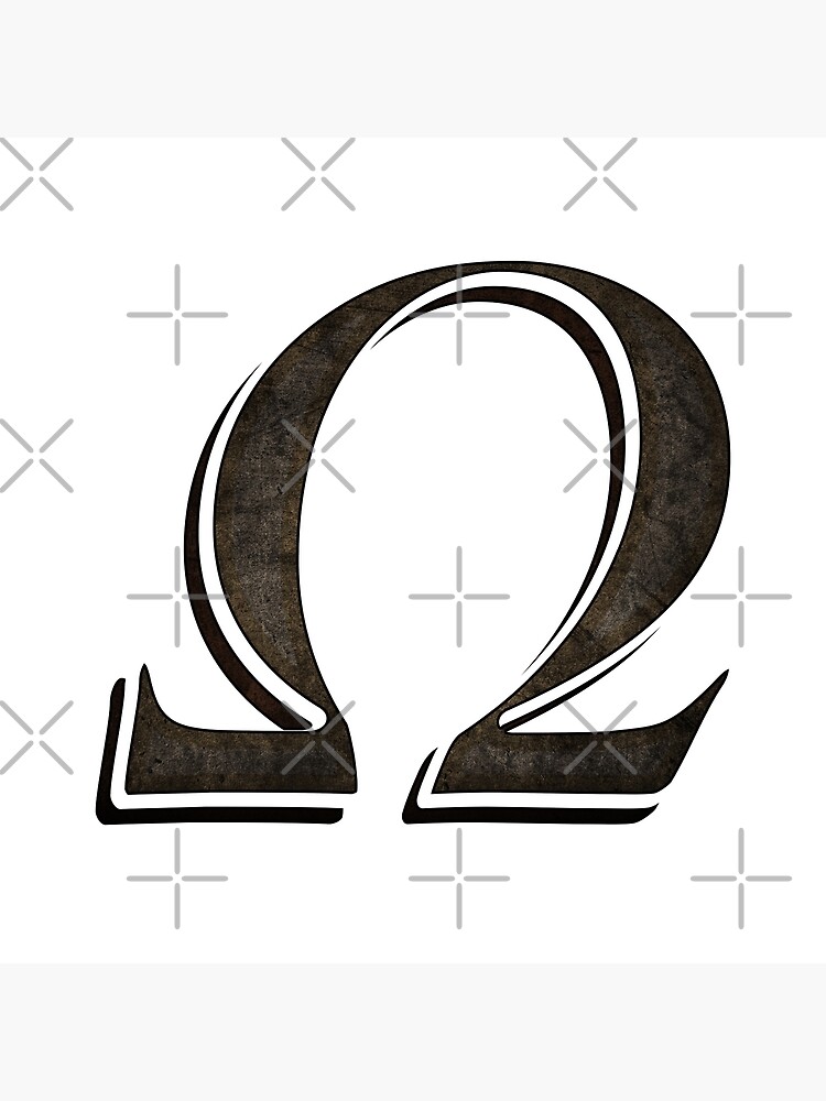 "OMEGA GREEK ALPHABET COLLEGE FRATERNITY BLACK SORORITY MONOGRAM LETTER" Art Print by ...