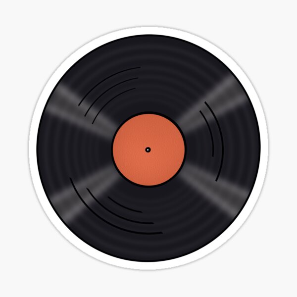 "Vinyl Record" Sticker by corky-browne | Redbubble