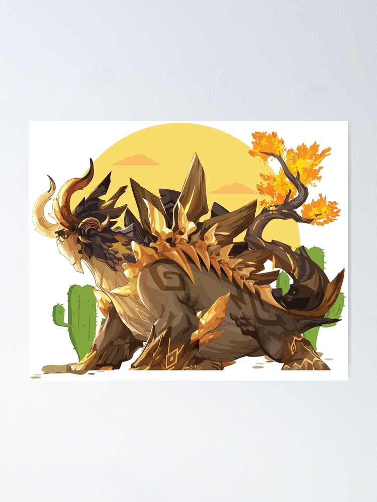 "Genshin impact Azhdaha" Poster for Sale by arianpink | Redbubble