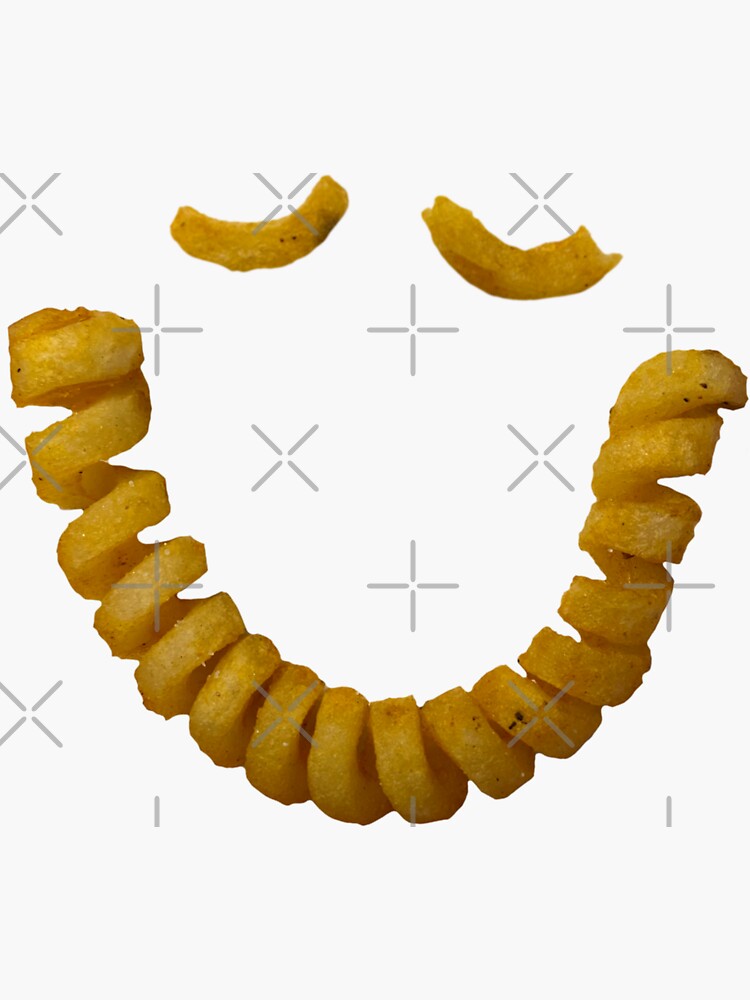 "Smiley Fries" Sticker by Janelleybean | Redbubble