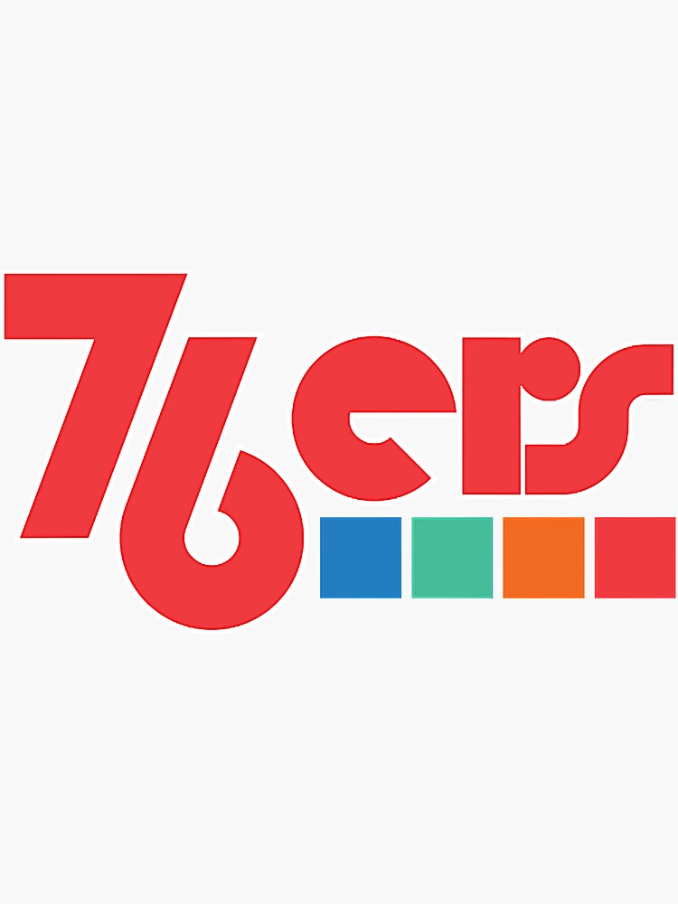 "76ers City Edition" Sticker by MAGNUSVAN912 | Redbubble