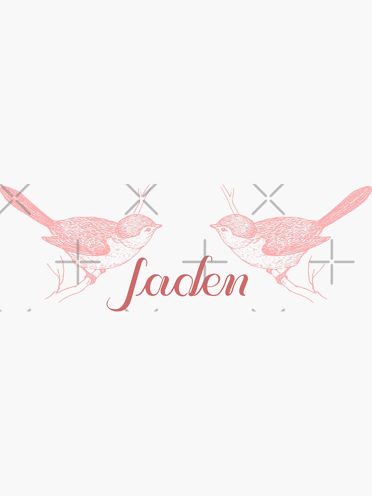 "Jaden" Sticker by vintage-sigh | Redbubble