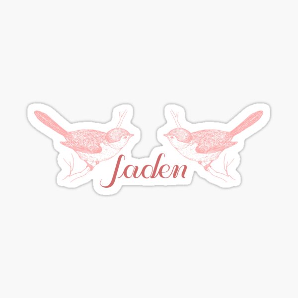 "Jaden" Sticker by vintage-sigh | Redbubble