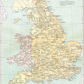 "Map of Saxon England" Poster for Sale by artfromthepast | Redbubble