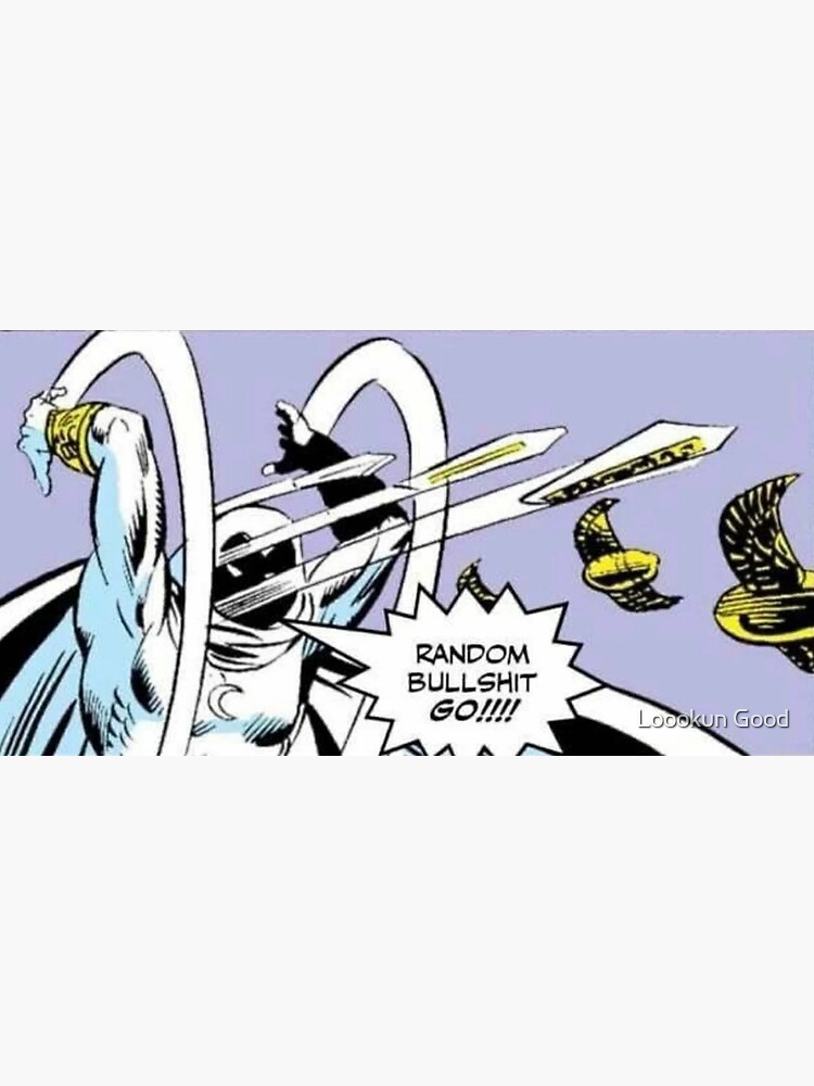 "Comic Strip Moon Knight" Sticker for Sale by Mikeyboiy23 | Redbubble