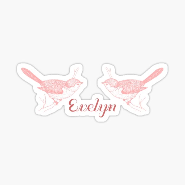 "Evelyn" Sticker by vintage-sigh | Redbubble