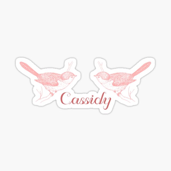 "Cassidy" Sticker by vintage-sigh | Redbubble