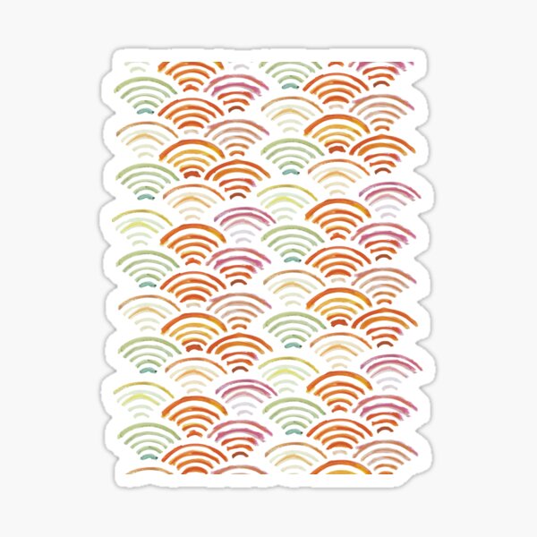 "Baesic Watercolor Wifi Swash" Sticker for Sale by BaesicClothing ...