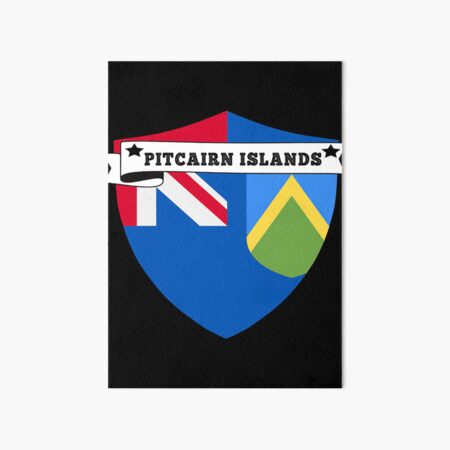 Lámina rígida «ESCUDO DEL PAÍS DE LAS ISLAS PITCAIRN, BANDERA ...