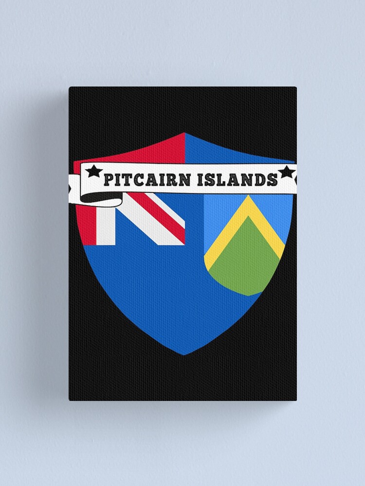 Lienzo for Sale con la obra «ESCUDO DEL PAÍS DE LAS ISLAS PITCAIRN ...