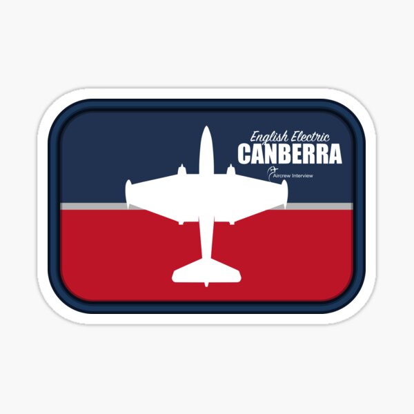 "English Electric Canberra" Sticker for Sale by ACInterview | Redbubble