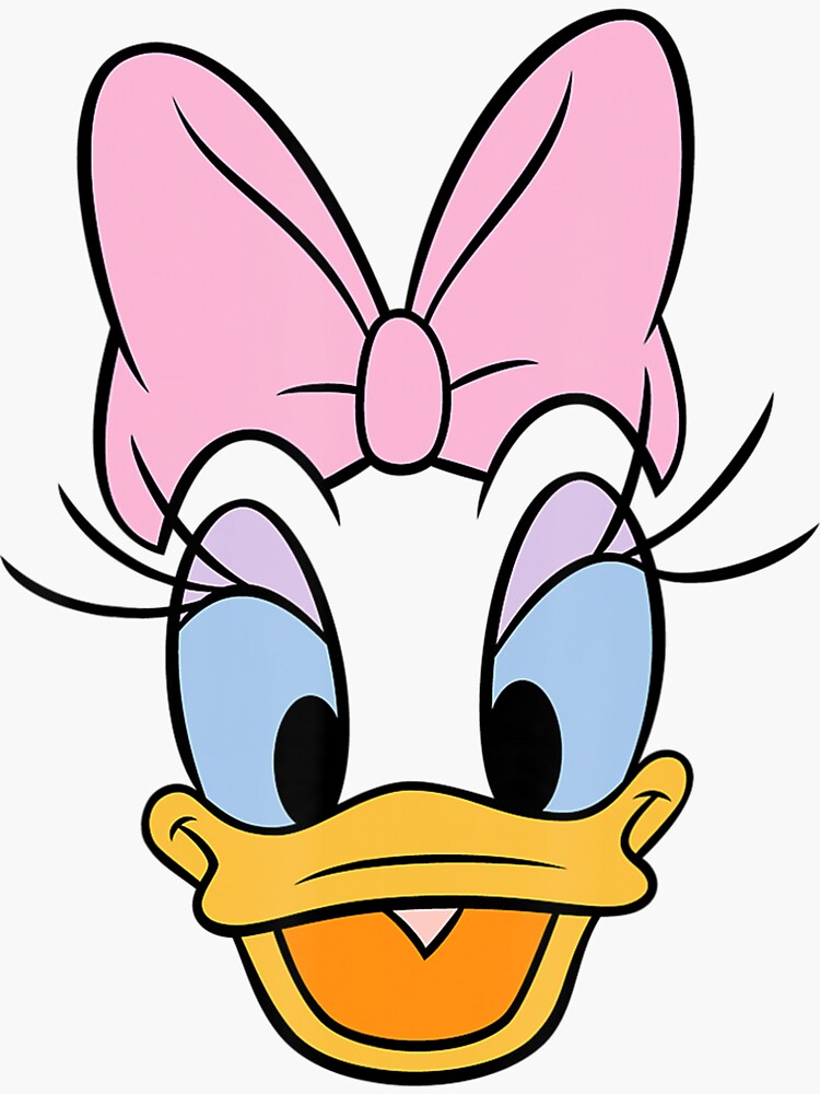 "Daisy Duck Big Face" Sticker for Sale by DonaldUS | Redbubble