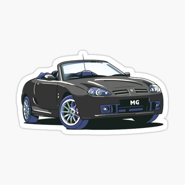 "MG Rover MGTF in Anthracite Black " Sticker by LisaMar9982427 | Redbubble
