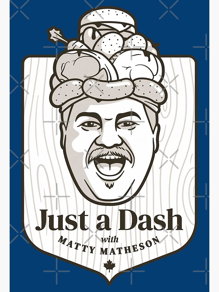 "Matty Matheson Chef Logo Just A Dash Restaurant Logo" Art Print by ...