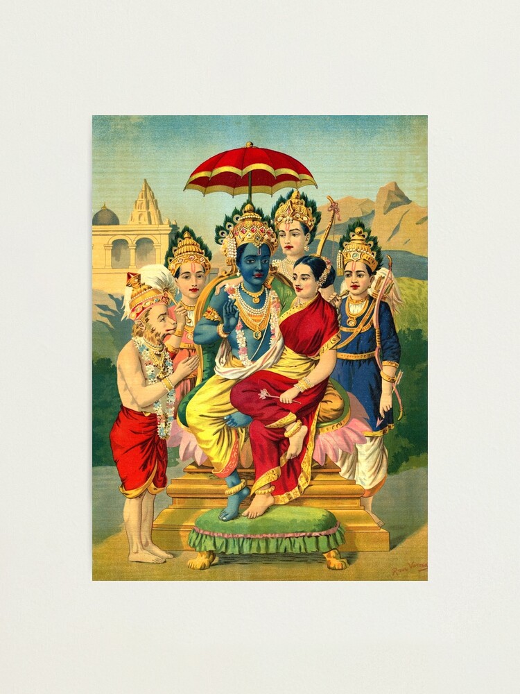 " Ram Panchayatan by Raja Ravi Varma" Photographic Print for Sale by ...
