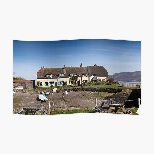 Póster «Porlock Wier - Las casas antiguas» de David-J | Redbubble