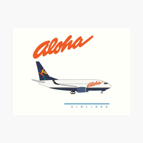 "ALOHA AIRLINES" Art Print for Sale by NicoMcGlynn | Redbubble