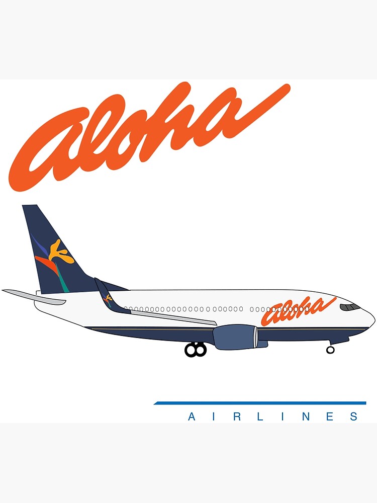 "ALOHA AIRLINES" Art Print for Sale by NicoMcGlynn | Redbubble