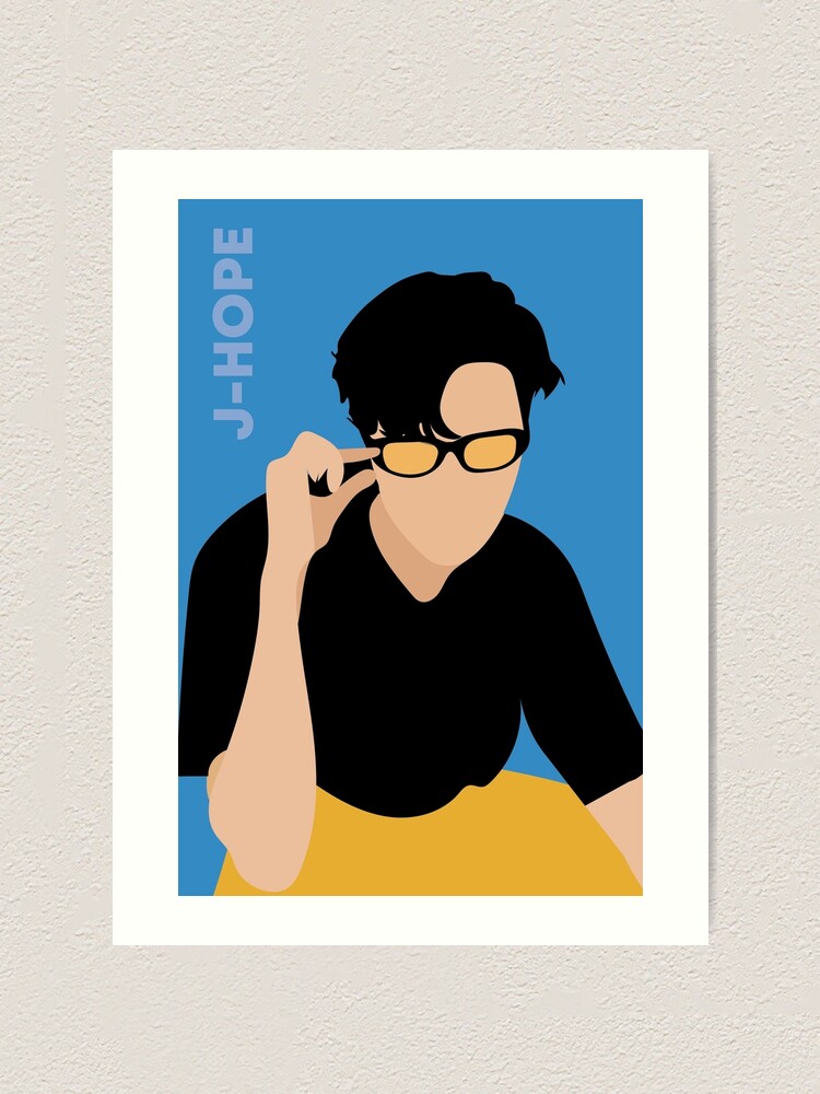 "BTS J-Hope Outline Drawing" Art Print for Sale by andrepak | Redbubble