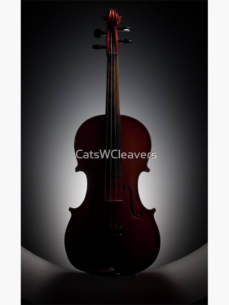 "Violin Eclipse" Sticker by CatsWCleavers | Redbubble