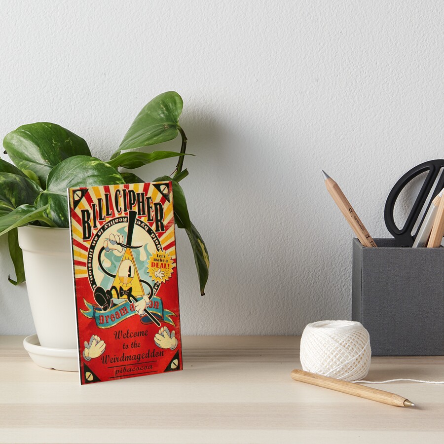 "Bill Cipher" Art Board Print by Danakuntukmu | Redbubble