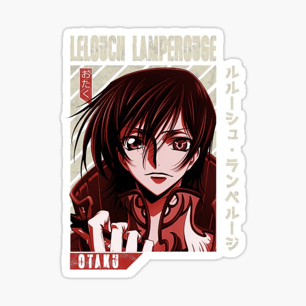 "Code Geass Code Geass Lelouch" Sticker by thuetangras | Redbubble