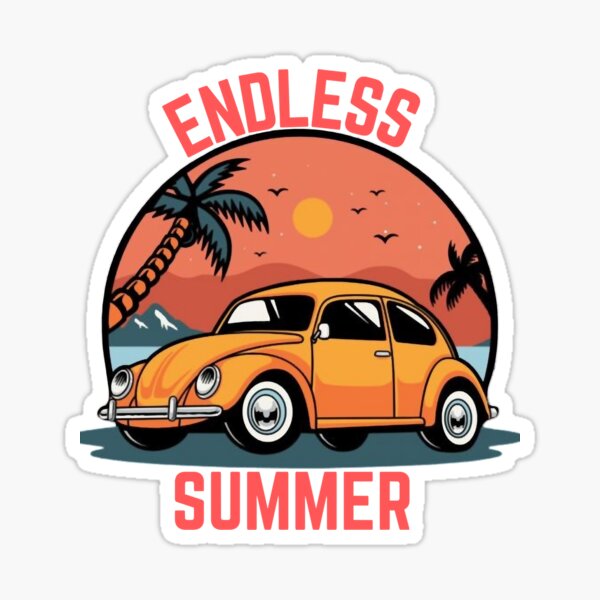 "Poster Endless Summer Vacation Vintage" Sticker by AudreyRaven6 ...
