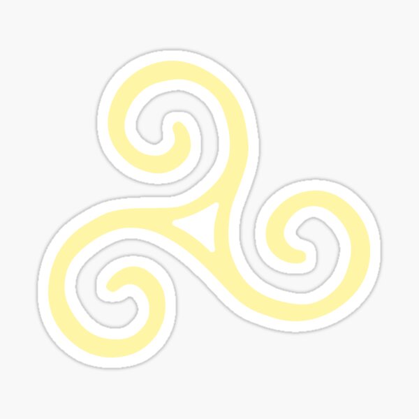 "Triskelion" Sticker by Dollop-Merlin | Redbubble