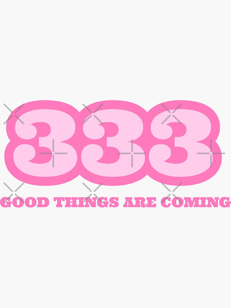 "Angel Number 333" Sticker by venusbyliv | Redbubble